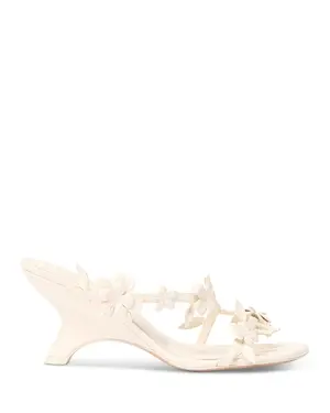 Simkhai Willow Leather Sandals With Floral Embellishments