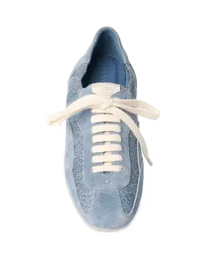 Simkhai Georgie Elasticized Sneakers - Denim