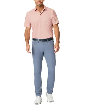 Robert Graham Links & Drinks Knit Polo Shirt - Orange
