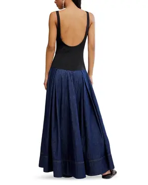 Free People Elio Scoop Neck Maxi Dress