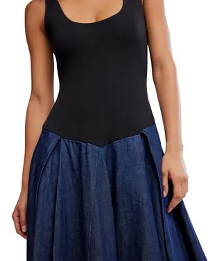 Free People Elio Scoop Neck Maxi Dress