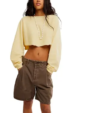 Wide Neckline Sweatshirt Style Tops
