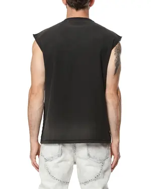 PURPLE BRAND Textured Sleeveless Tee