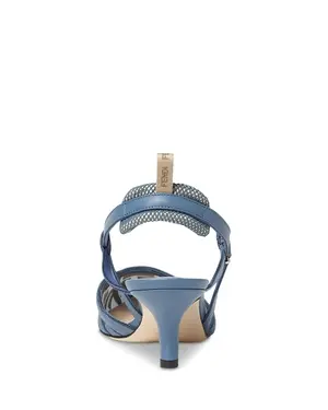 Fendi Elba Pointed Slingback Pumps - Blue