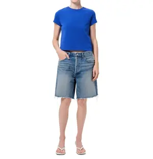 AGOLDE Indra Hip-slung Baggy Denim Shorts - Journal
