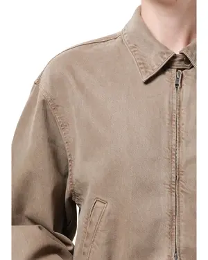 AGOLDE Nile Denim Bomber Jacket - Trail