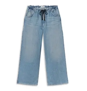 AGOLDE Shaw Drawstring Wide Leg Jeans - Script