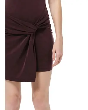 AGOLDE Kerri Draped Overlay Mini Dress