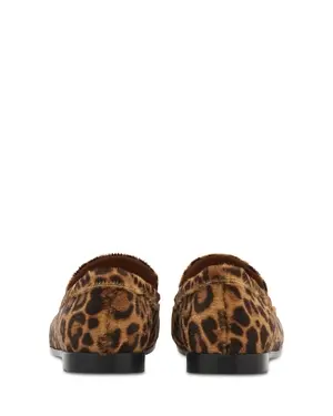 FERRAGAMO Print Calf Hair Loafers