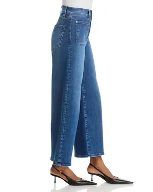 FRAME Le Slim Palazzo Crop High Rise Jeans