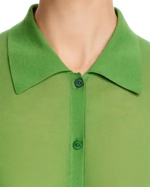 FRAME The Collared Cardi - Peridot