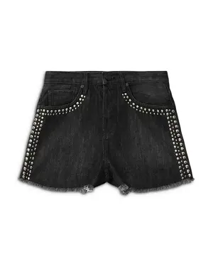 ALLSAINTS Heidi Stud Trim Shorts