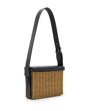 ALLSAINTS Monique Shoulder Bag - Biscuit/blue