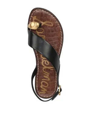 Sam Edelman Grace Flat Sandals - Black