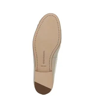Veronica Beard Prilla Leather Loafers - Limestone