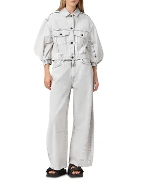 ALLSAINTS Luca Denim Jacket - Bleached Grey