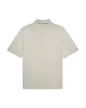 PAPER PLANES French Terry Script Weld Quarter Zip Polo