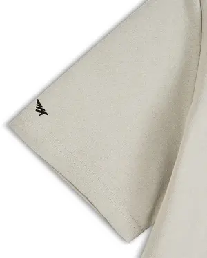 PAPER PLANES French Terry Script Weld Quarter Zip Polo