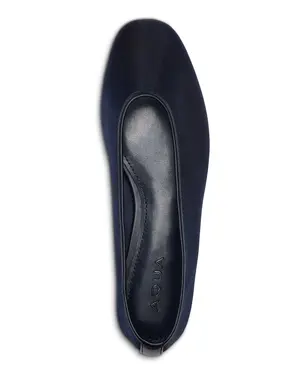 Aqua Annie Ballet Flats - Navy Mesh
