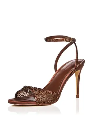 Aqua Heeled Sandals For Women