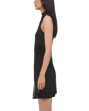 Helmut Lang Draped Knot Mini Dress