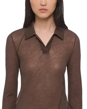 Helmut Lang Twisted Polo Top