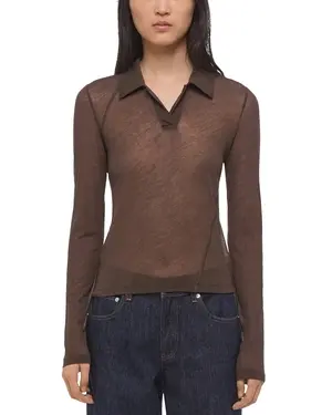 Helmut Lang Twisted Polo Top