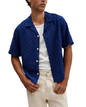 WAX LONDON Curzon Weaving Shapes Graphic Shirt
