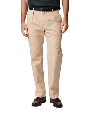 Aubin Mareham Relaxed Fit Suit Trousers - Sand
