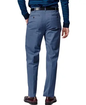 Aubin Mareham Relaxed Fit Suit Trousers - Washed Blue