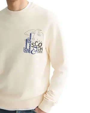 Scotch & Soda Graphic Crewneck Sweatshirt