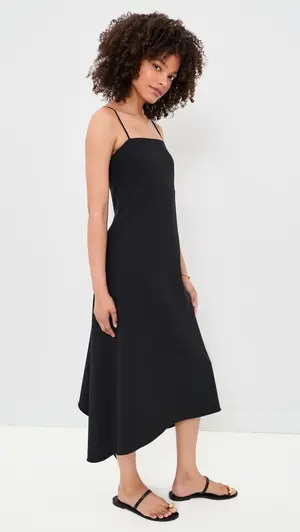 LA LIGNE Drape Back Midi Dress