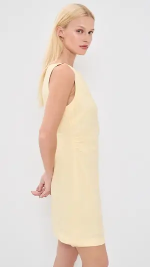 Madewell Boat Neck Linen Mini Dress