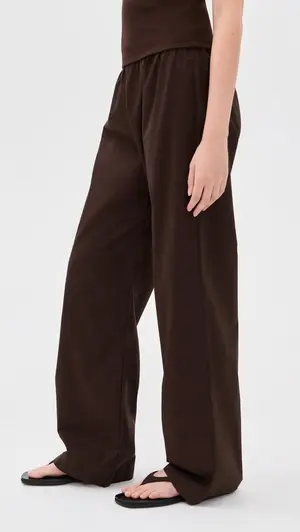 Donni. Poplin Wide Leg Pants