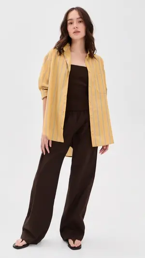 Donni. Poplin Wide Leg Pants