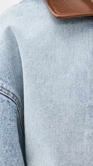 SEROYA Coop Jacket With Denim Trim