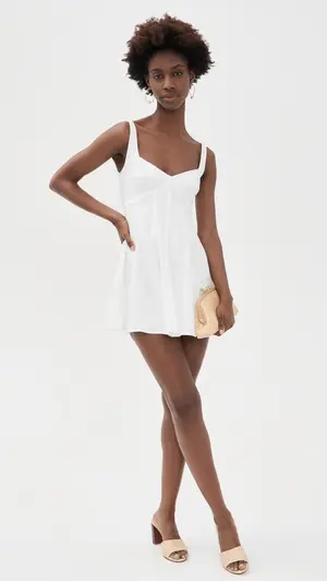 LoveShackFancy Nabi Dress - White