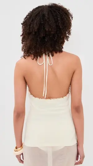 Line & Dot Simone Sweater Tank Top With Bead And Stone Trim