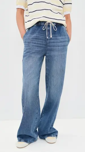 LA LIGNE Elastic Waist Jeans
