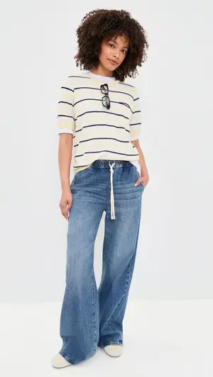 LA LIGNE Elastic Waist Jeans