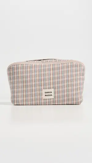 DAMSON MADDER Large Check Wash Bag