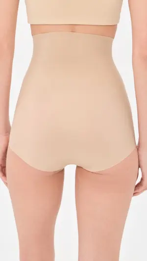 Commando Zone Smoothing High Waisted Briefs - Beige