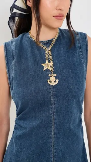 Brinker & Eliza Star And Anchor Necklace