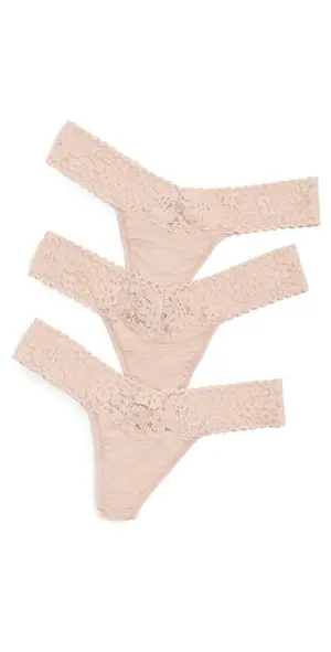 Hanky Panky Dreamease Low Rise Thong 3 Pack - Chai