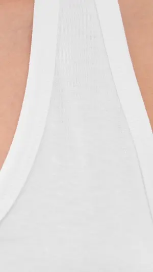 A.L.C. Ari Halter Neck Tank Top - White