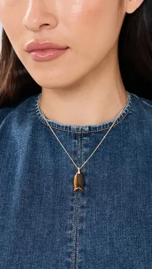 ADINA EDEN Fish Pendant Necklace