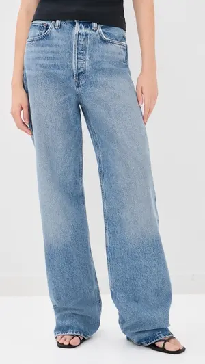 AGOLDE Vintage Loose Fit Jeans With Button Fly - Outbreak