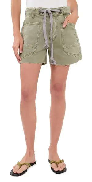 Free People Cargo Barrel Shorts