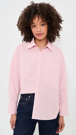 Secular Carter Striped Poplin Button-down Shirt