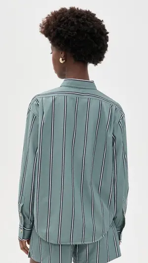 Donni. Pop Stripe Shirt - Sage